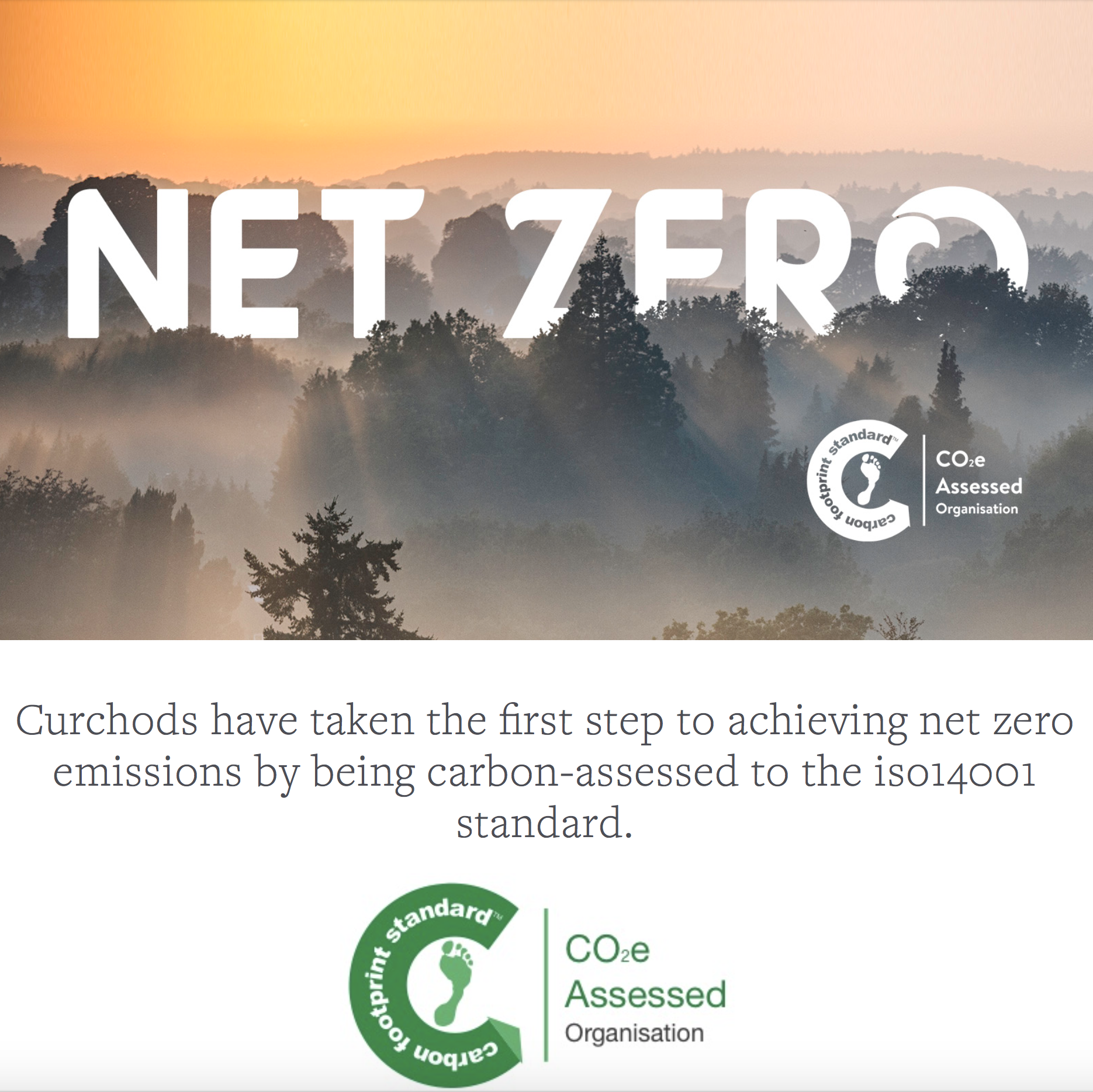 Curchods are now a carbon assessed organisation! | The London Office